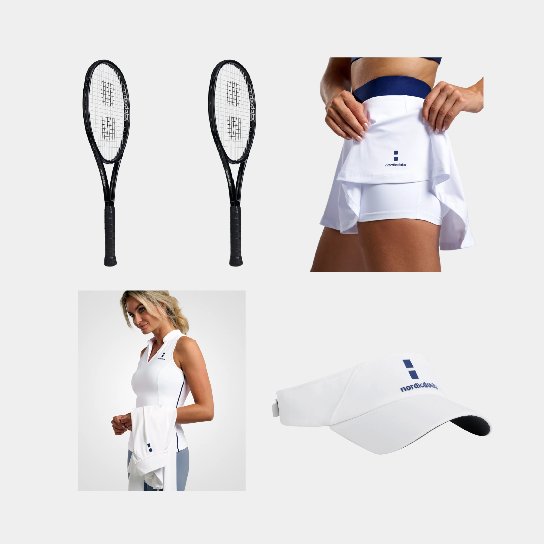 Tenida mas Raqueta Tenis Mujer White